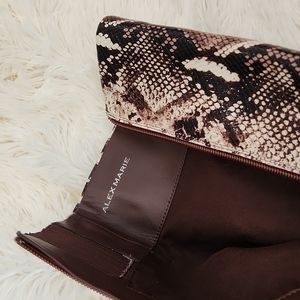 Alex Marie | Shoes | Alex Marie Pamilla Snake Print Tall Shaft Boots ...